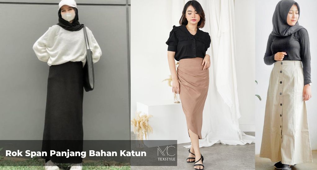 7 Rok Span Panjang Kekinian untuk Tampil Stunning Seharian