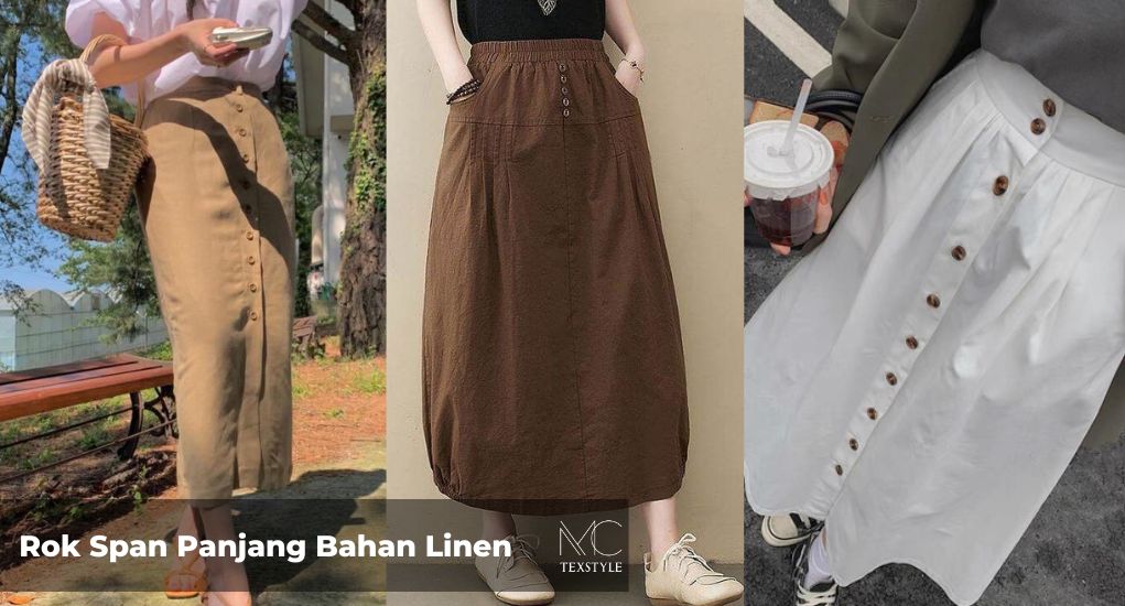 7 Rok Span Panjang Kekinian untuk Tampil Stunning Seharian