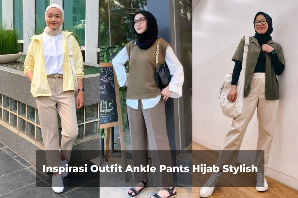 Inspirasi Outfit Ankle Pants Hijab Stylish - MC Texstyle Blog