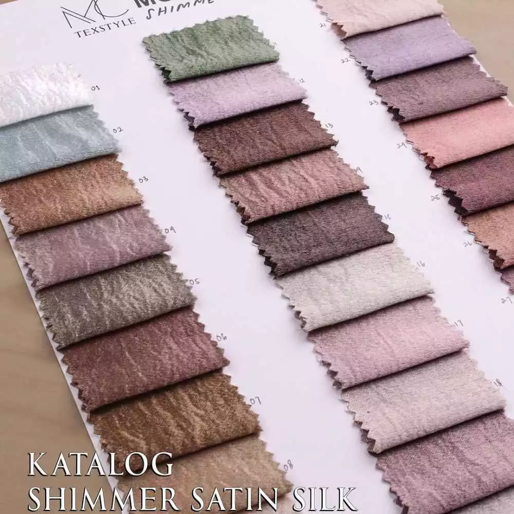 Kain Shimmer Satin Silk - MC TEXSTYLE